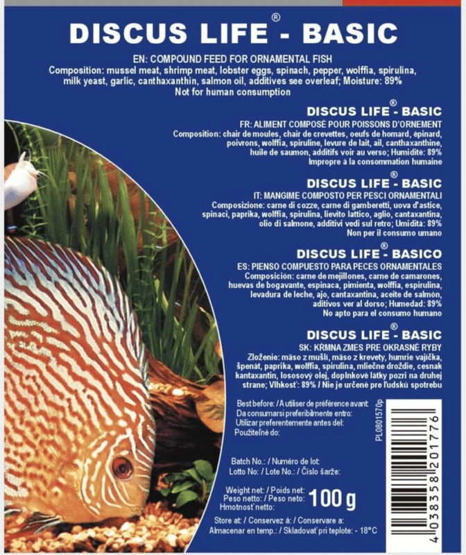 6 X Discus Food 100 Gram Blister Packs - Premium Frozen Fish Food ...